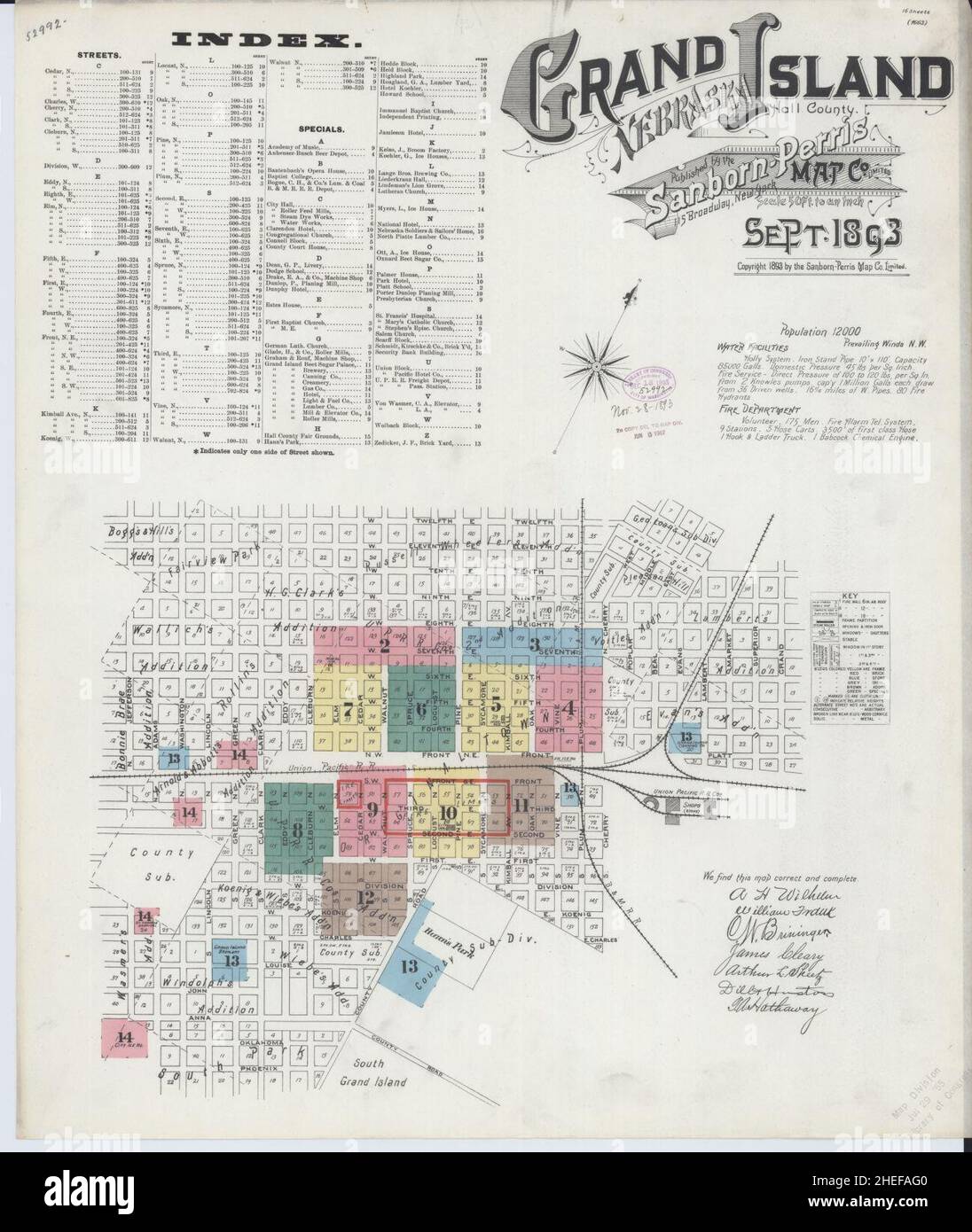 Grand island nebraska map hi-res stock photography and images - Alamy