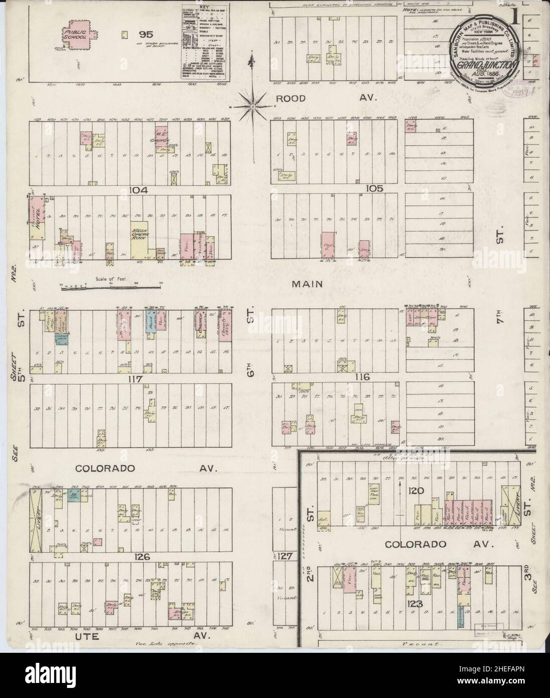 Mesa county map hi-res stock photography and images - Alamy