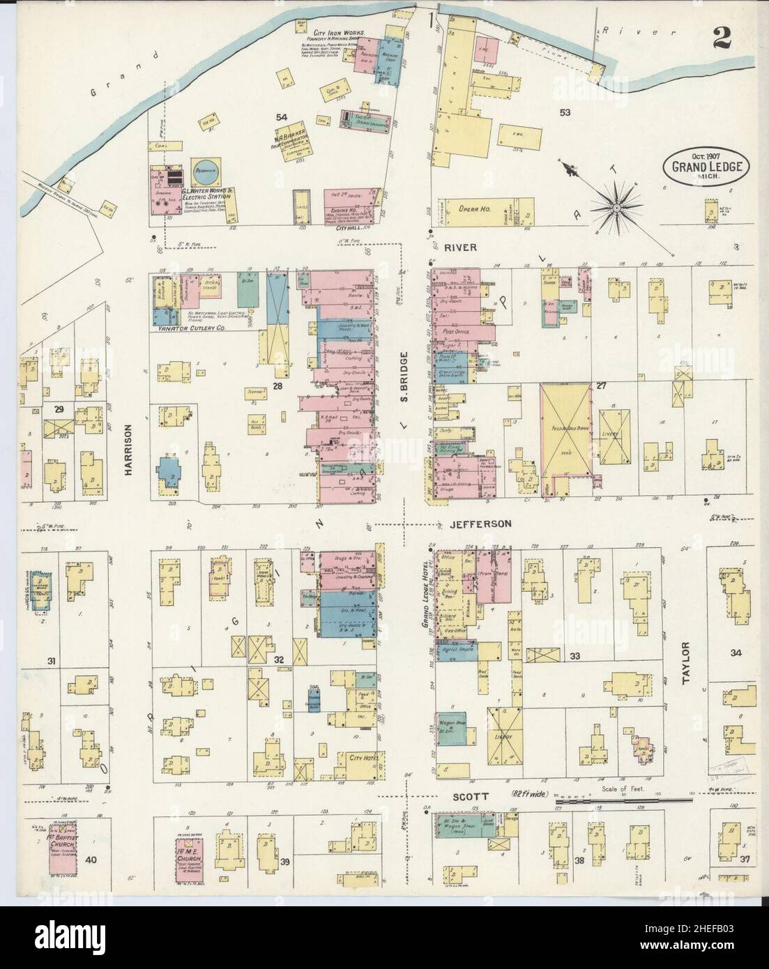 Map of grand ledge hi-res stock photography and images - Alamy