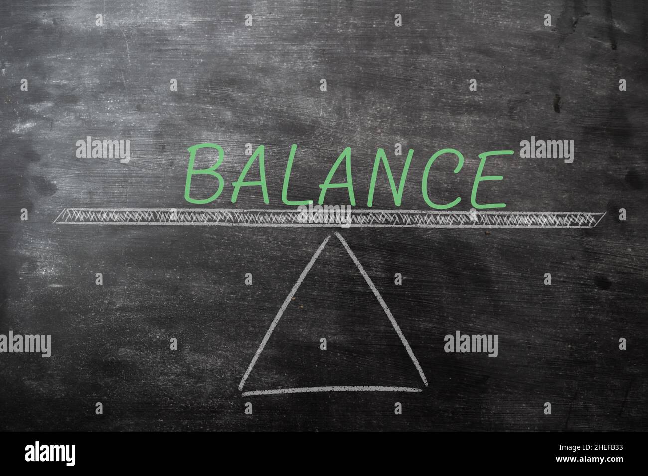 Lettering balance and drawing empty swing or balance scale in ...