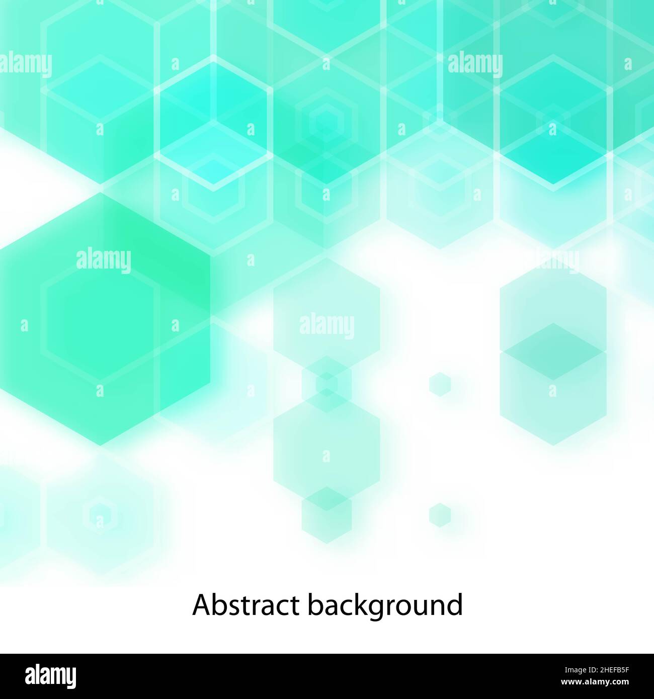 blue vector geometric background. hex layout for presentation Stock ...