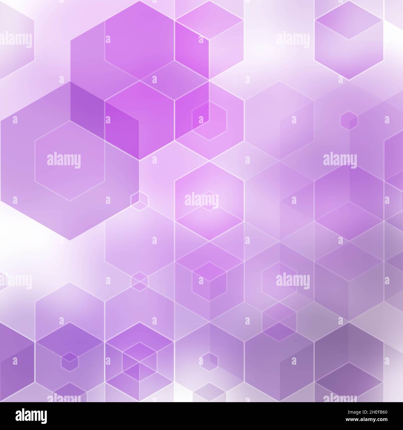 Purple hexagon background hi-res stock photography and images - Alamy