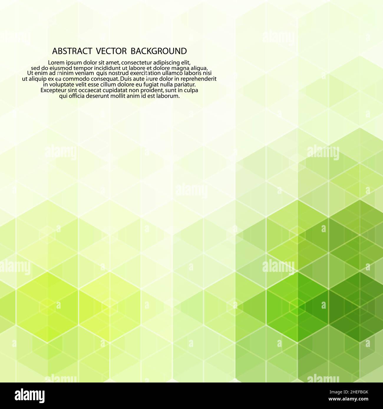 light green hexagonal background. layout for presentation Stock Photo ...