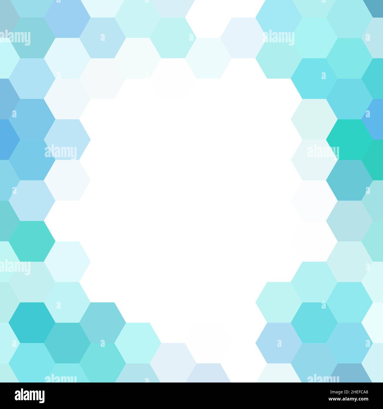 blue and white hexagonal design Stock Photo - Alamy