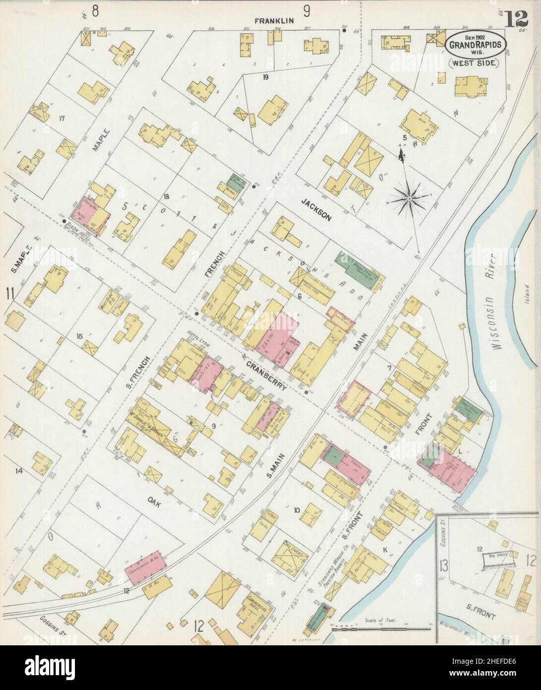 Sanborn Fire Insurance Map from Grand Rapids, Wood County, Wisconsin ...