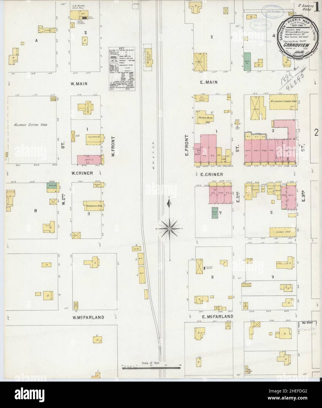 Map of grandview hi-res stock photography and images - Alamy