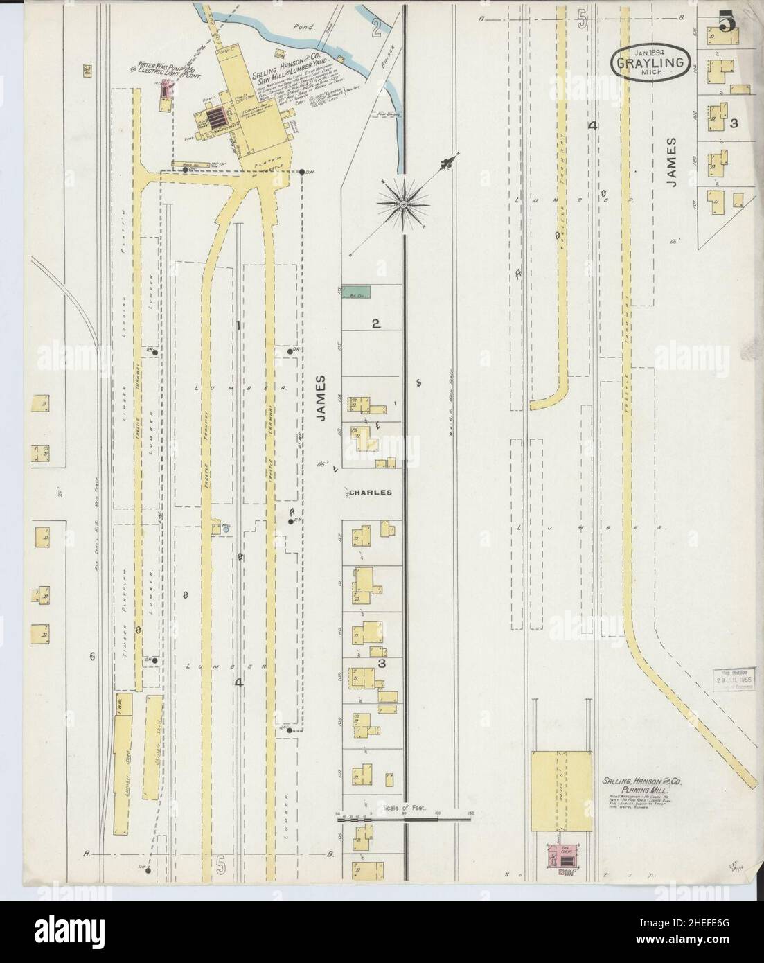Sanborn Fire Insurance Map from Grayling, Crawford County, Michigan ...