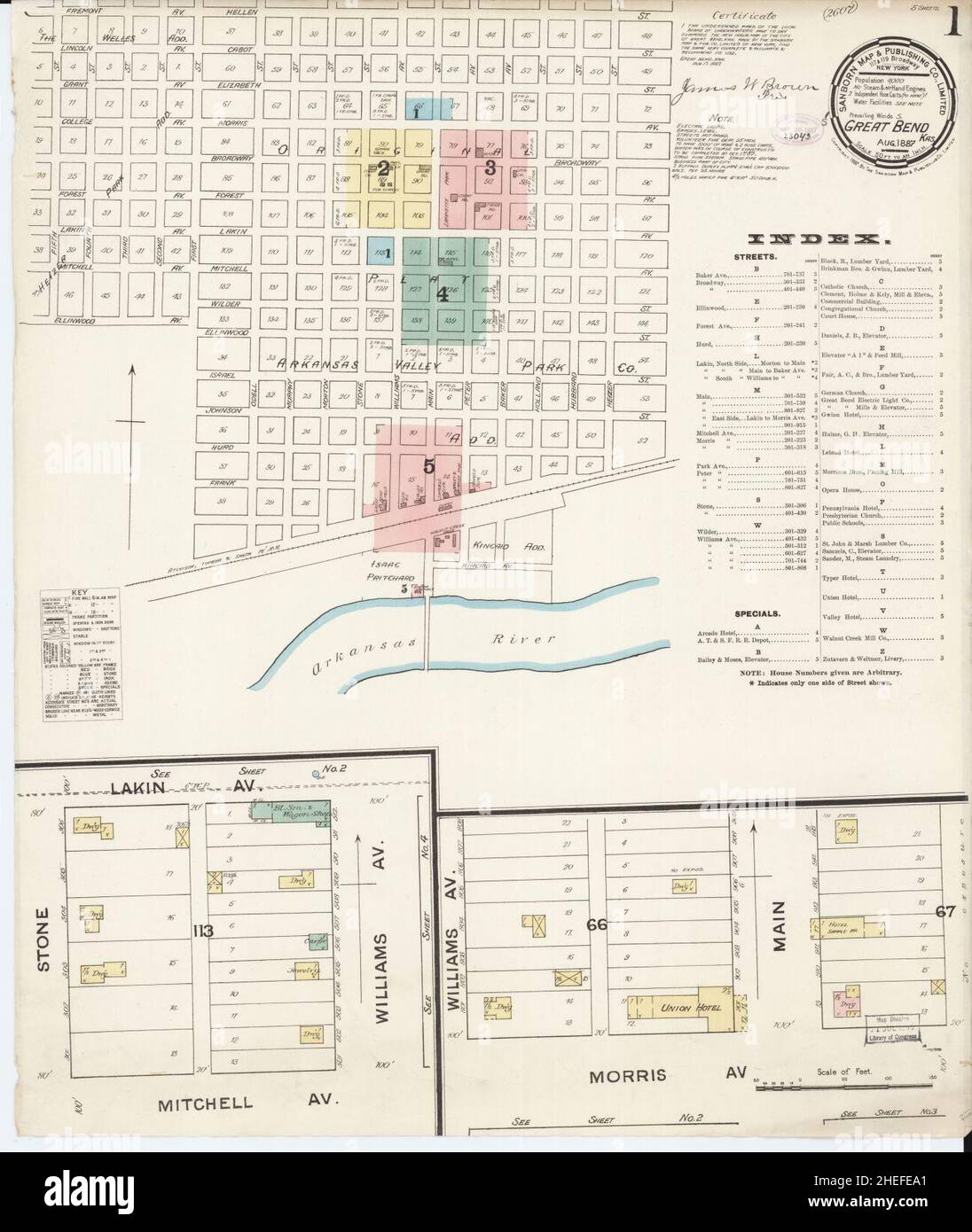 Map of great bend hi-res stock photography and images - Alamy