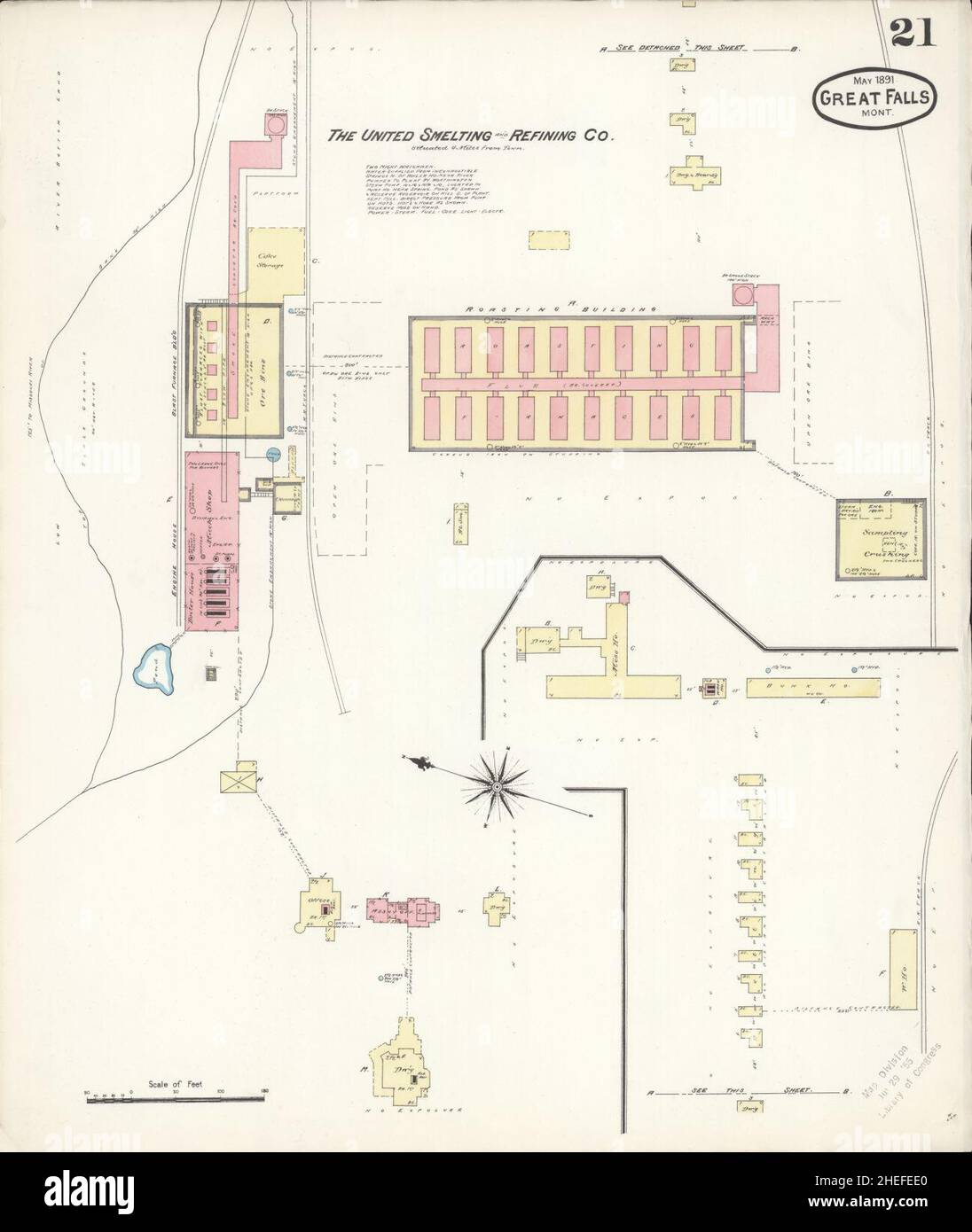 Map of cascade montana hi-res stock photography and images - Alamy