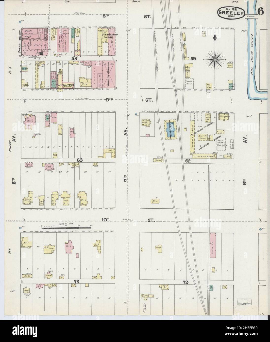 Weld county map hi-res stock photography and images - Alamy