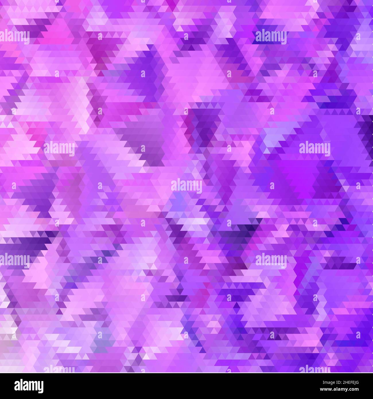 Abstract Triangle Tile Mosaic Background Vector Design From Triangles In Purple Tones Stock