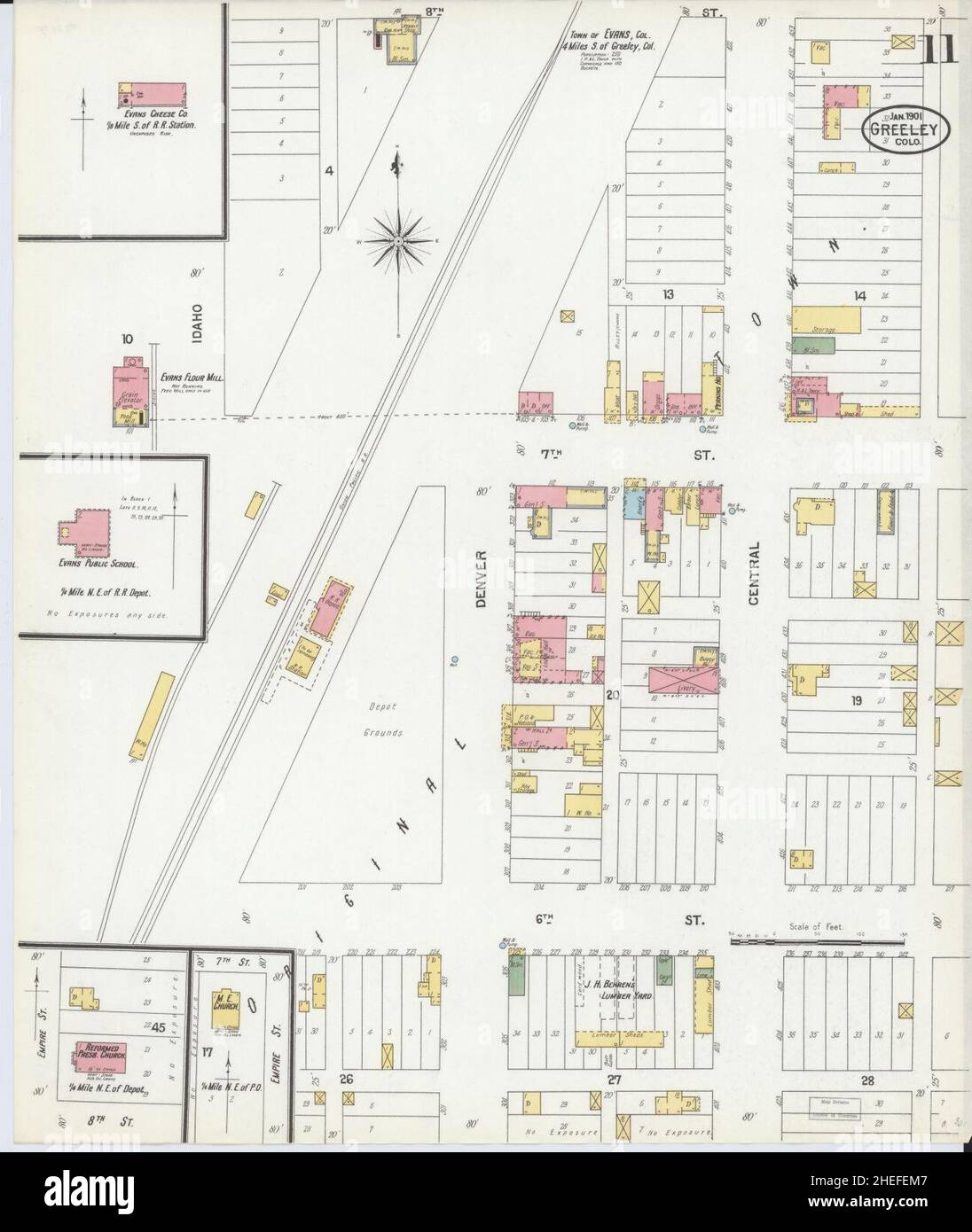 Greeley colorado map hi-res stock photography and images - Alamy