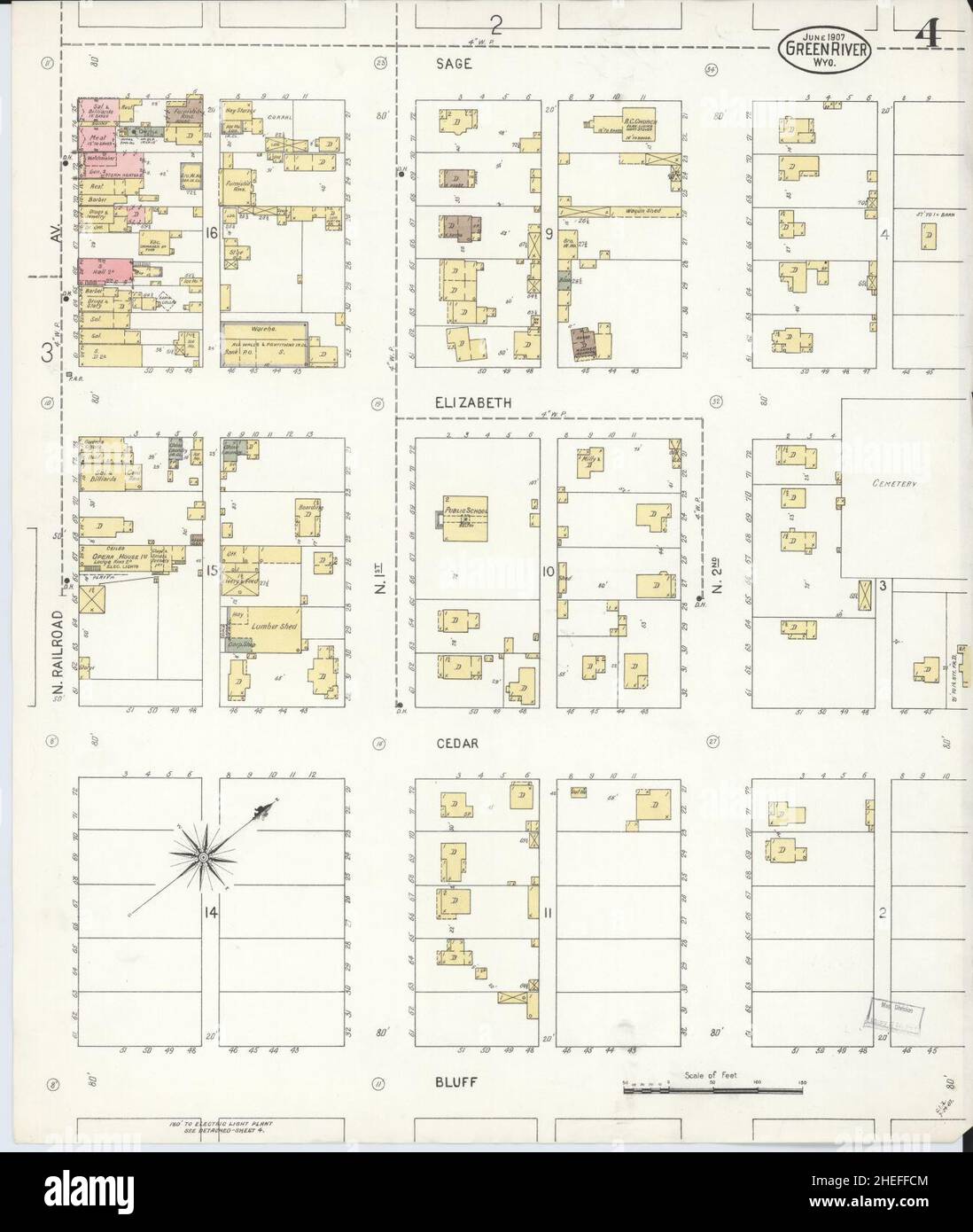 Map of green river wyoming hi-res stock photography and images - Alamy
