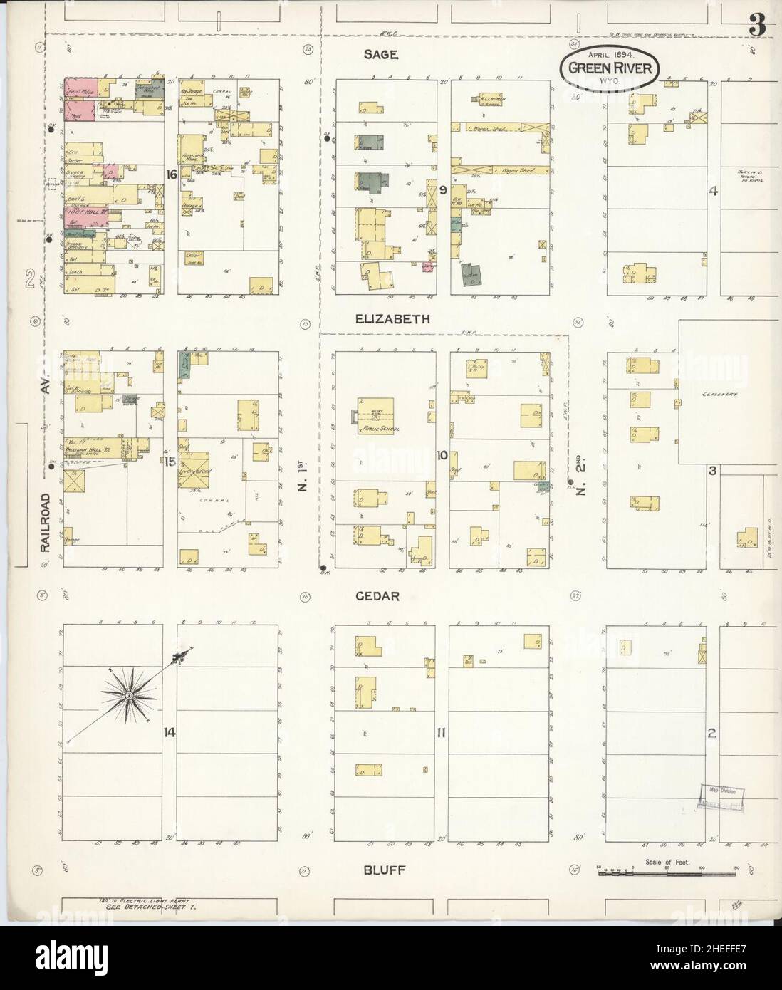 Green River Wyoming Map High Resolution Stock Photography and Images ...