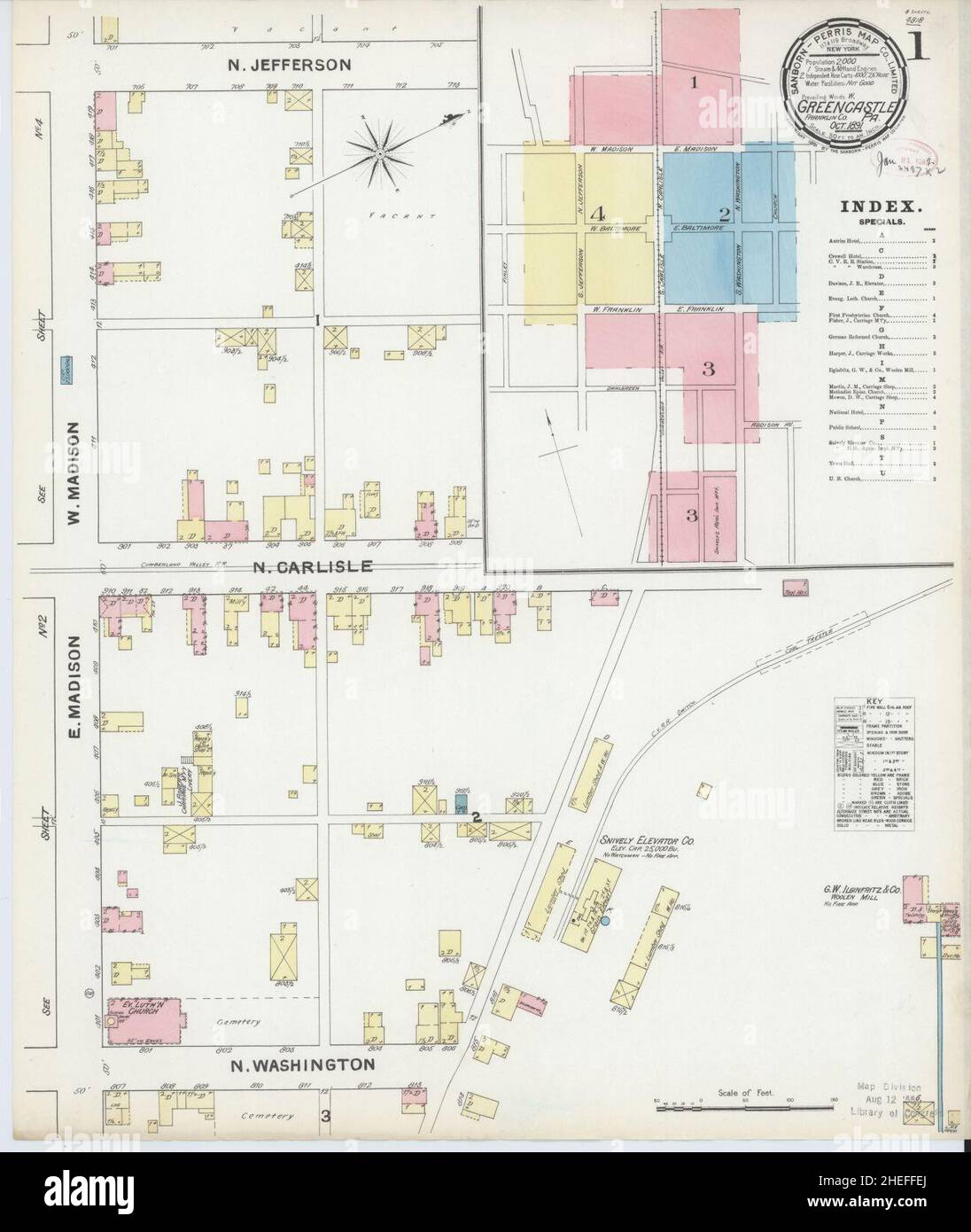 Greencastle pennsylvania map hi-res stock photography and images - Alamy
