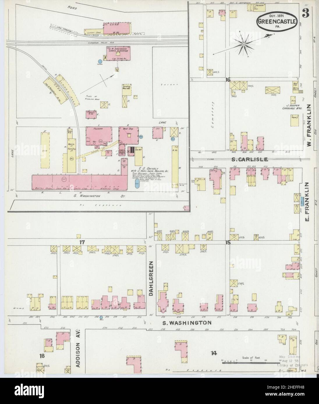 Greencastle pennsylvania map hi-res stock photography and images - Alamy