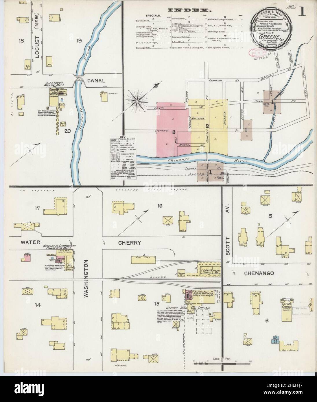 Chenango map hi-res stock photography and images - Alamy