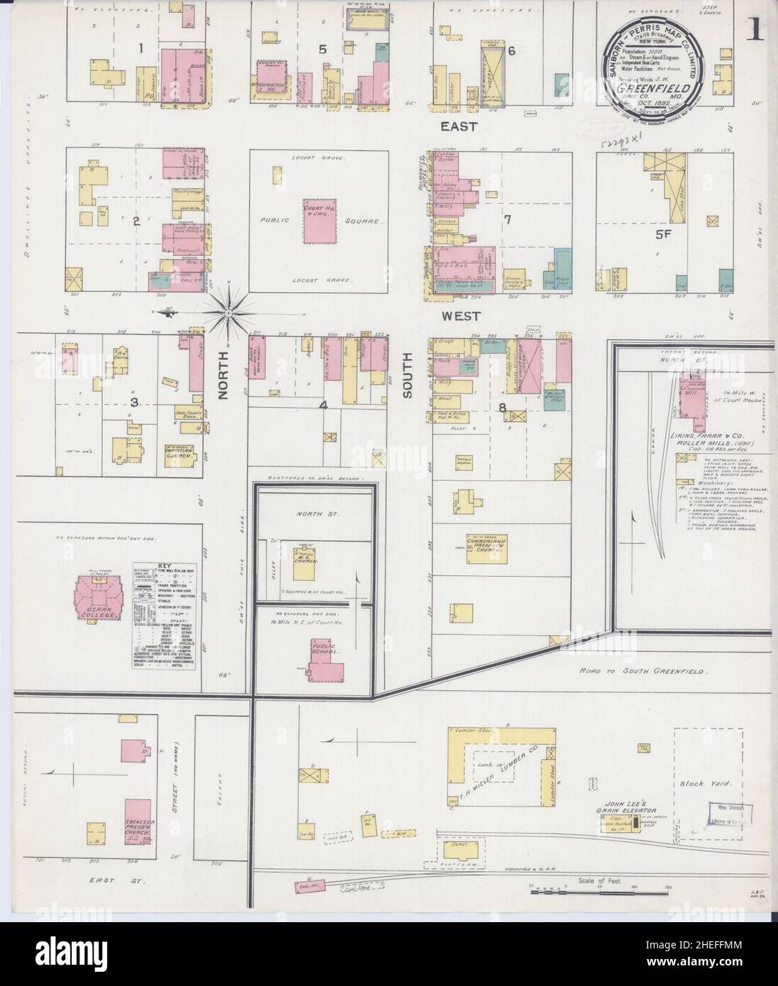 Dade county map hi-res stock photography and images - Alamy