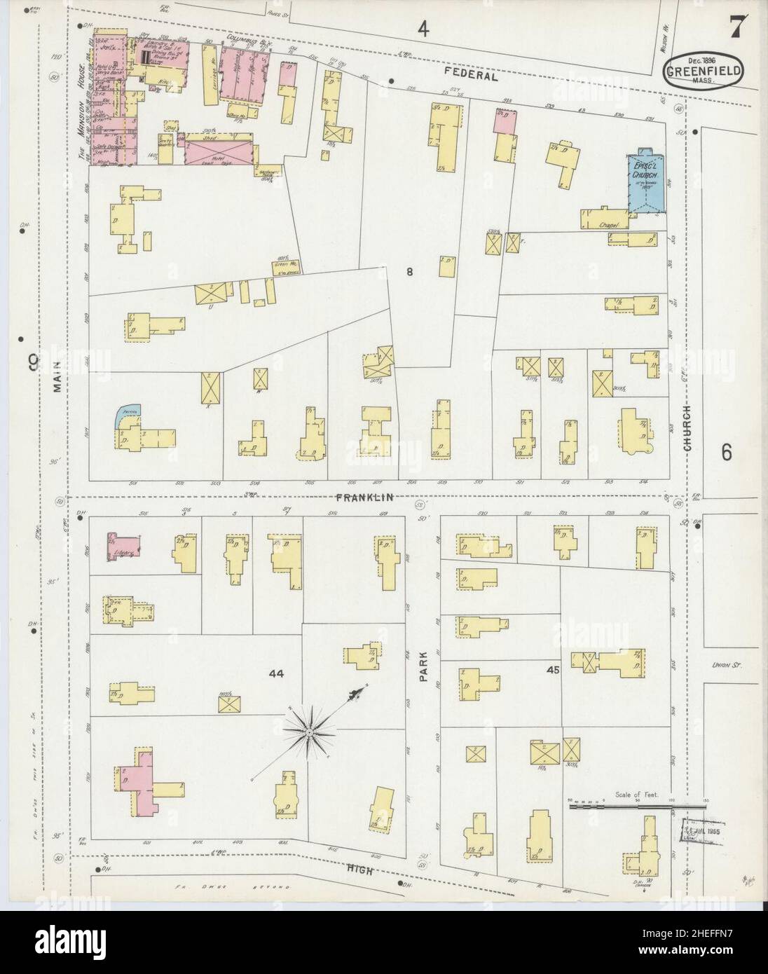 Greenfield massachusetts map hi-res stock photography and images - Alamy