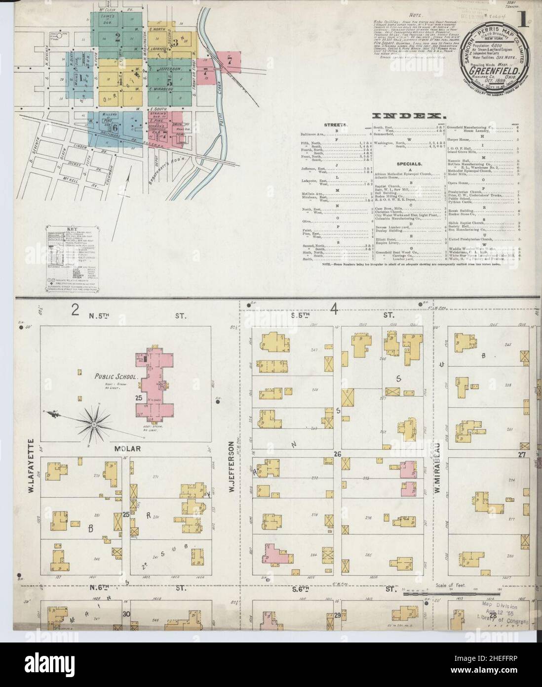 Map of greenfield ohio hi-res stock photography and images - Alamy
