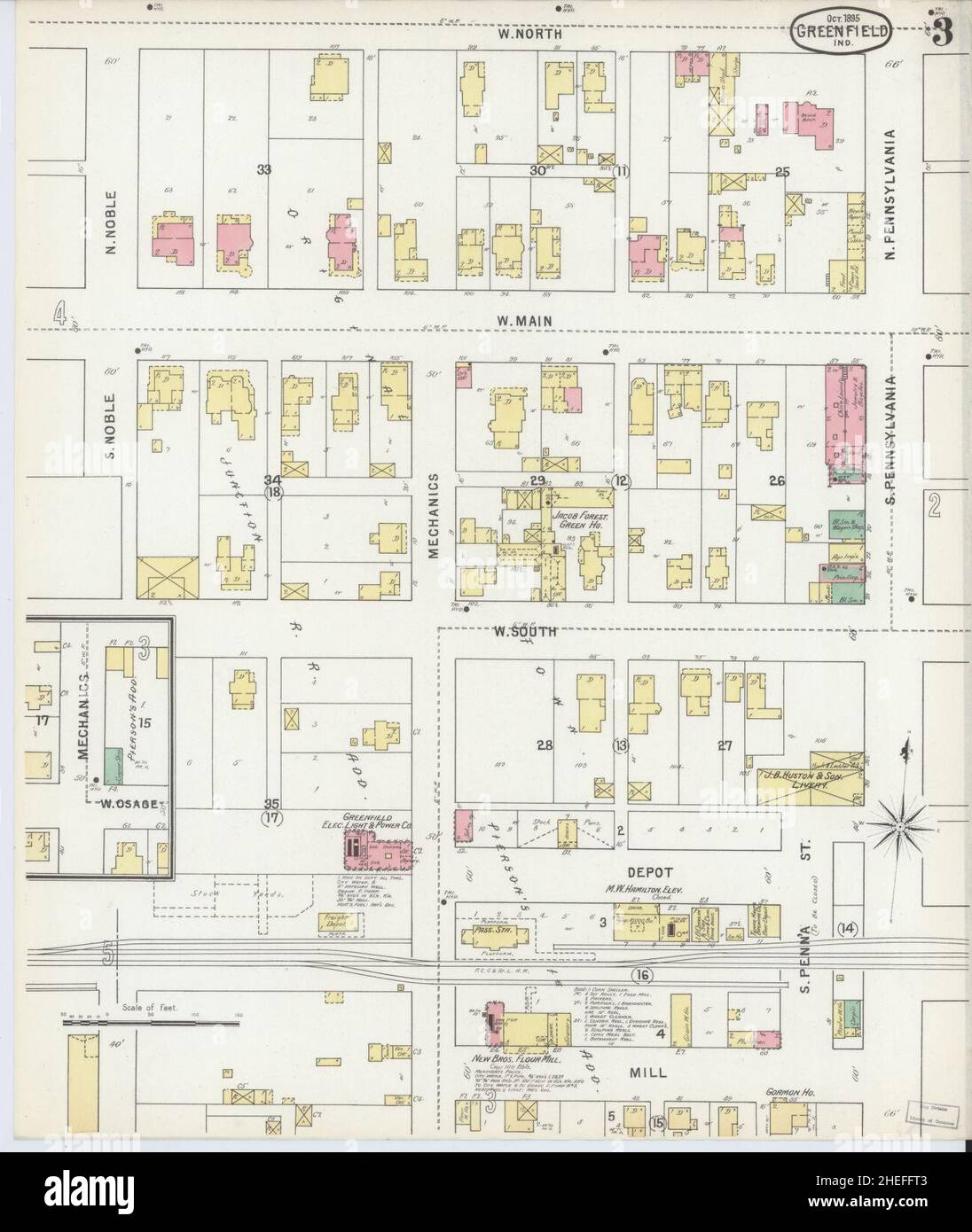 Greenfield map hi-res stock photography and images - Alamy