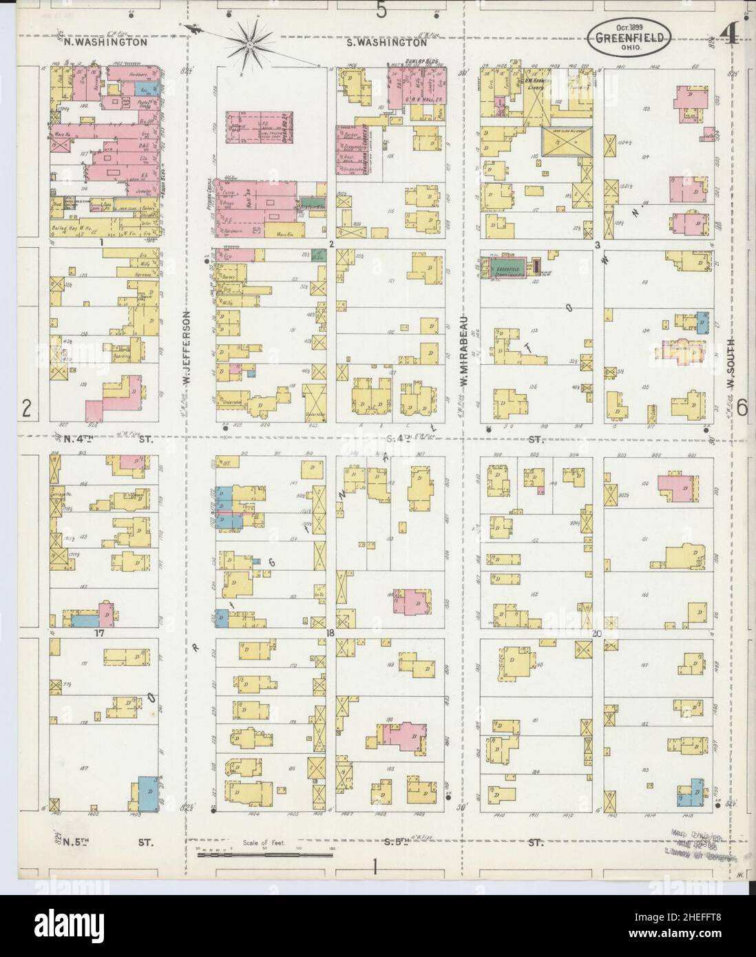 Greenfield ohio map hi-res stock photography and images - Alamy