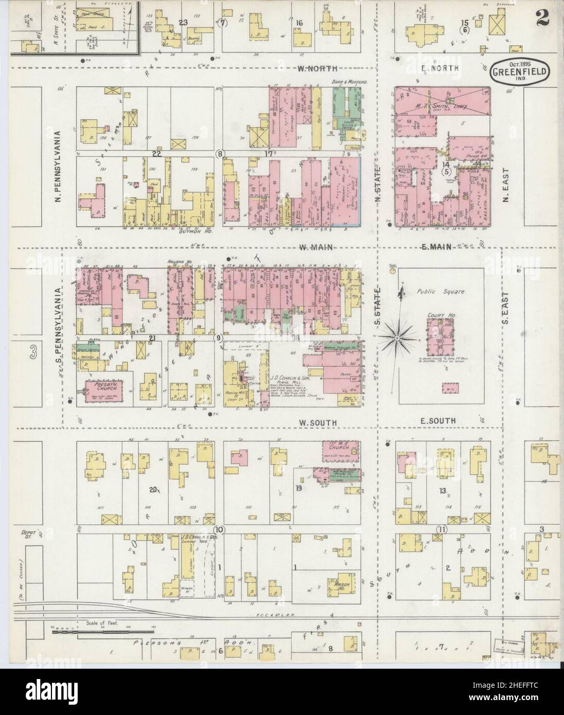 Greenfield map hi-res stock photography and images - Alamy