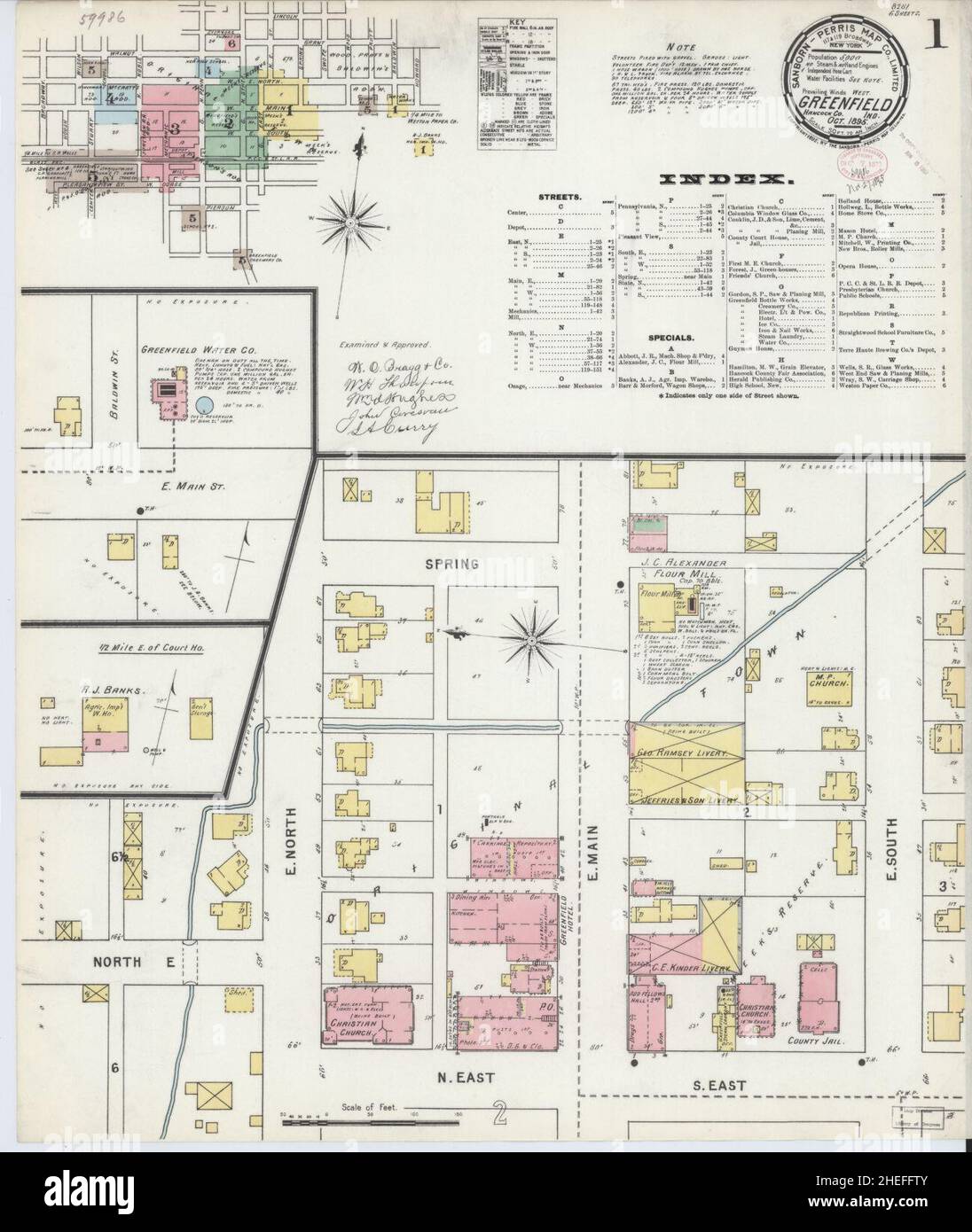 Greenfield map hi-res stock photography and images - Alamy