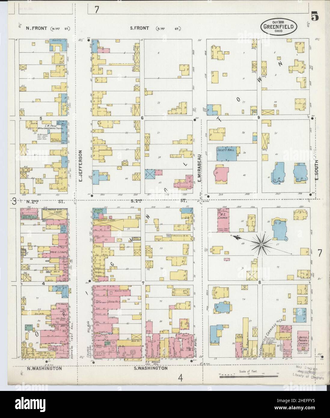 Greenfield ohio map hi-res stock photography and images - Alamy
