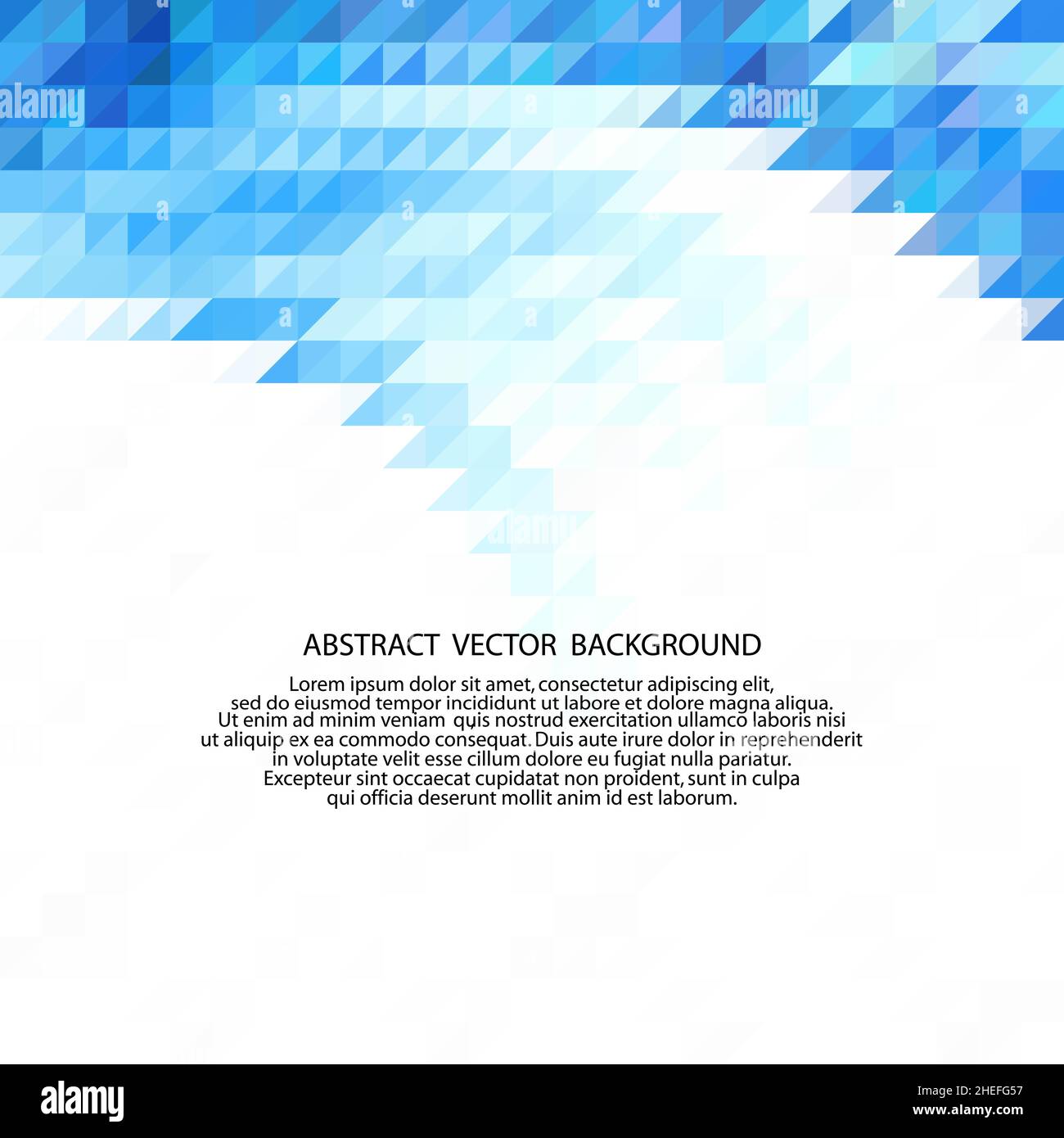 blue triangles background. layout for presentation Stock Photo - Alamy