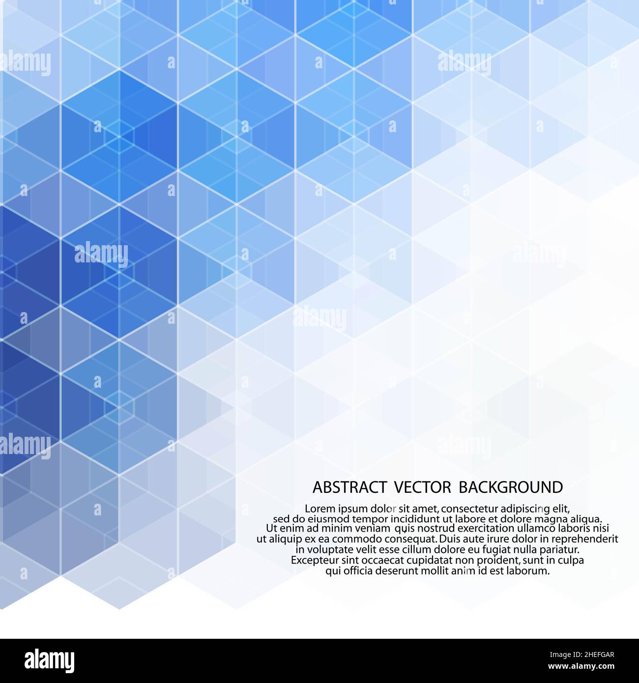 blue hexagon background. geometric design. layout for presentation ...