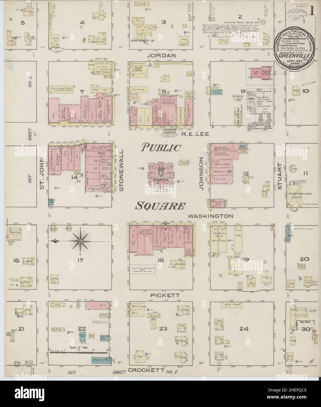 Hunt county map hi-res stock photography and images - Alamy