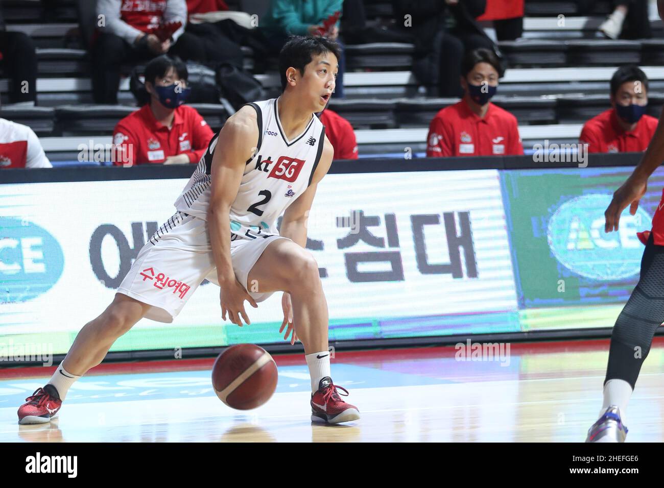 11th Jan, 2022. Basketball: Suwon KT Sonicboom vs. Goyang Orion Orions ...