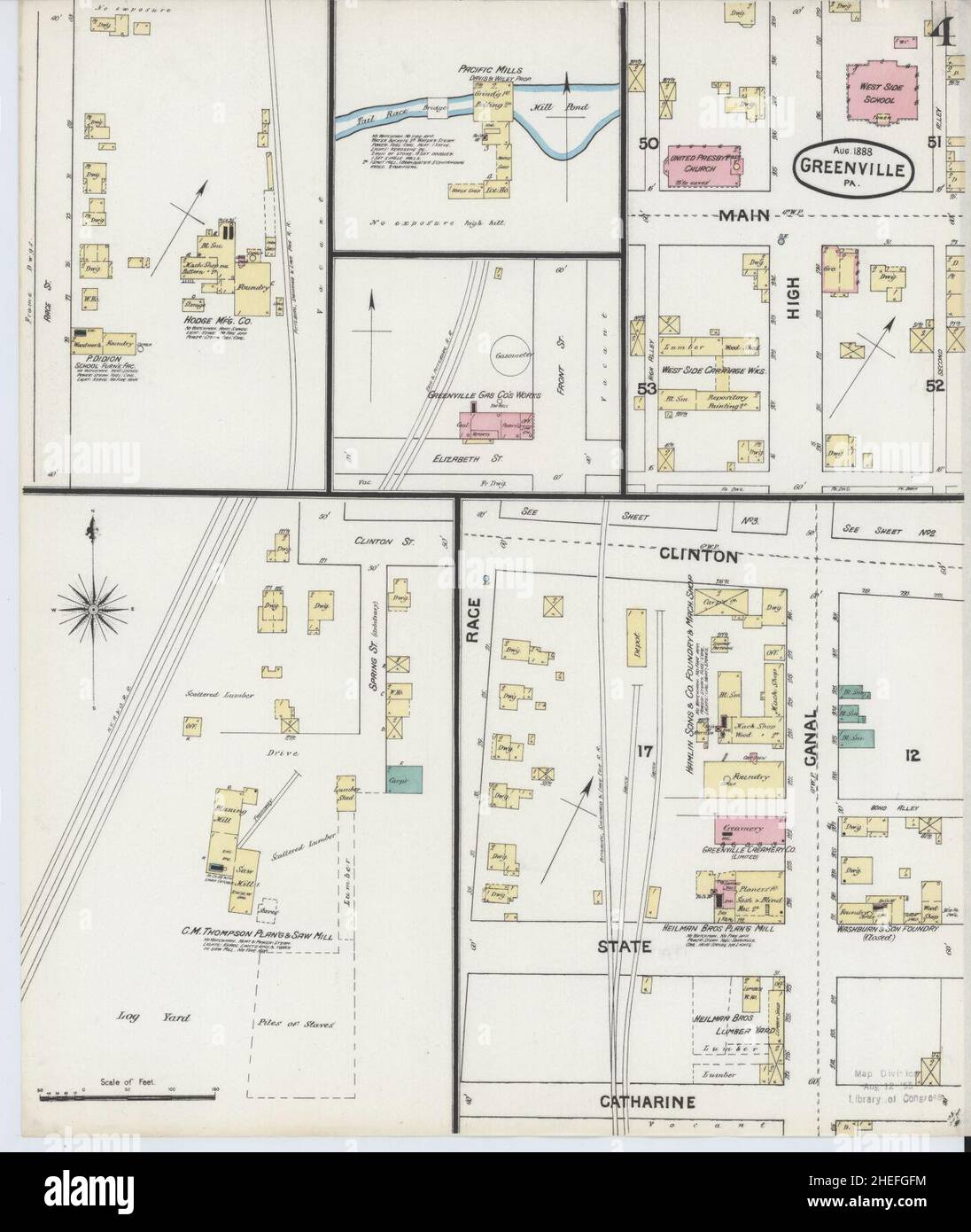 Greenville pennsylvania map hi-res stock photography and images - Alamy