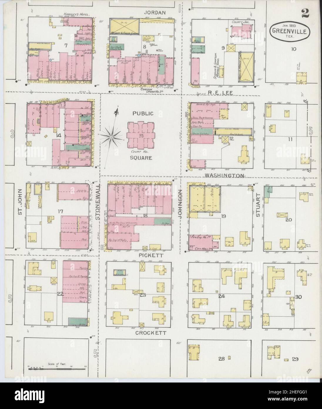 Hunt county map hi-res stock photography and images - Alamy