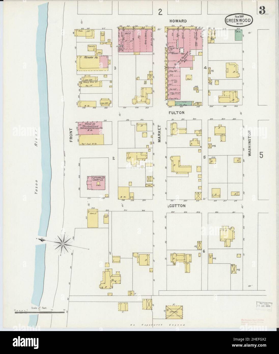 Sanborn Fire Insurance Map from Greenwood, Leflore County, Mississippi ...