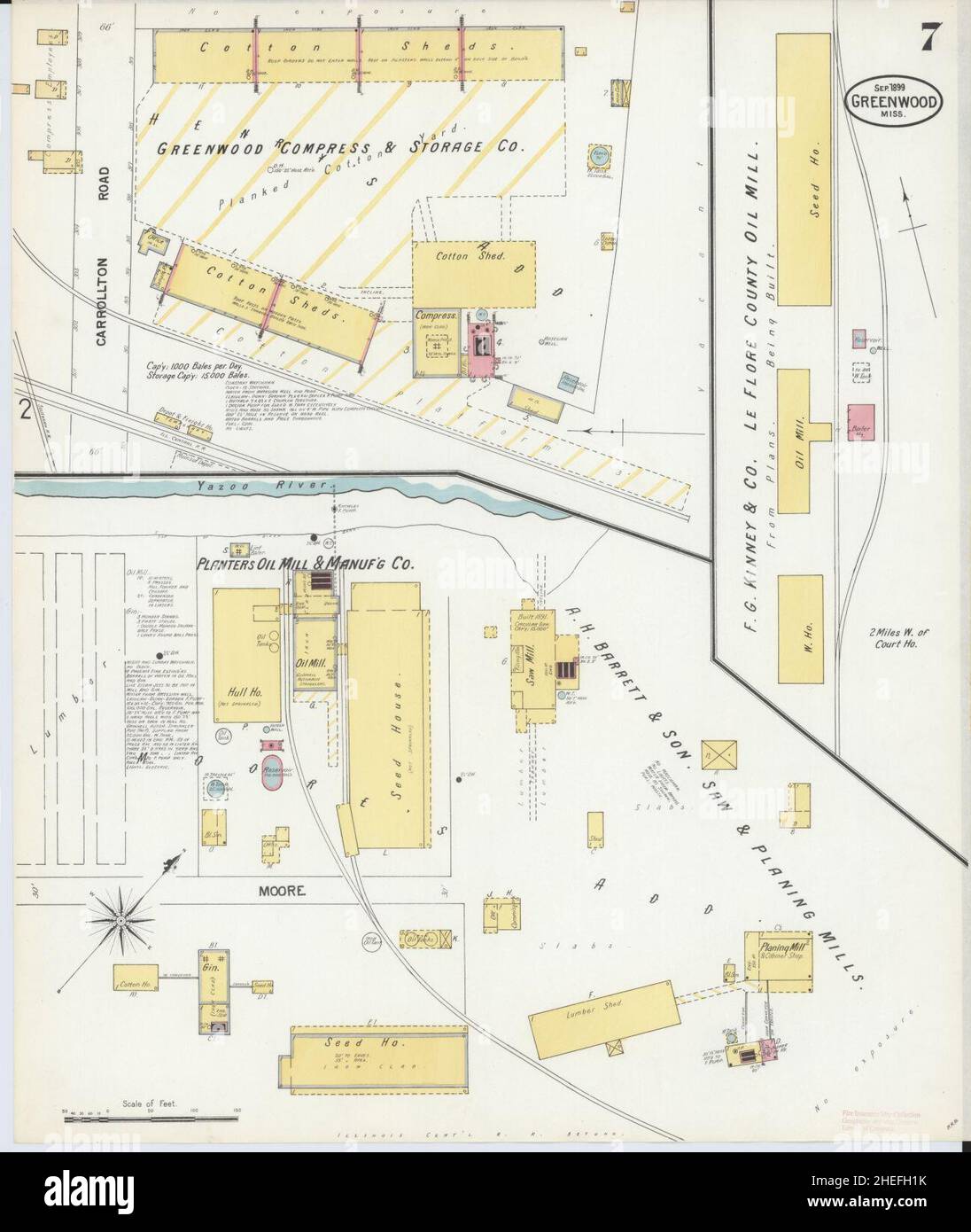 Map of greenwood mississippi hi-res stock photography and images - Alamy