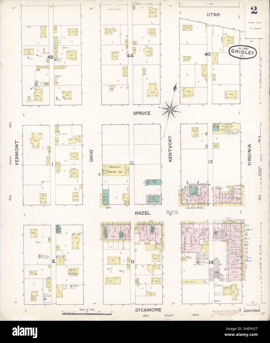 Butte county map hi-res stock photography and images - Alamy