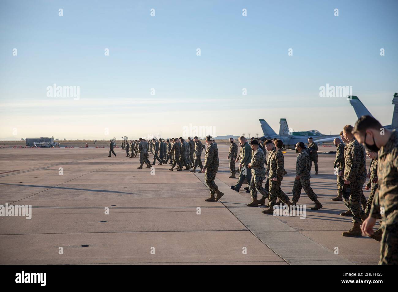U.S. Marines with Headquarters and Headquarters Squadron, Marine Corps ...