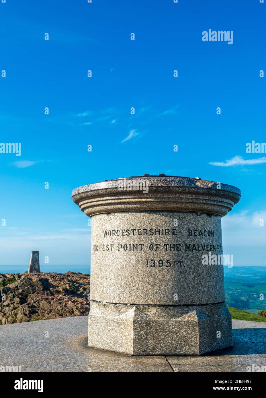 The highest point in Worcestershire.In sunny summer weather against ...