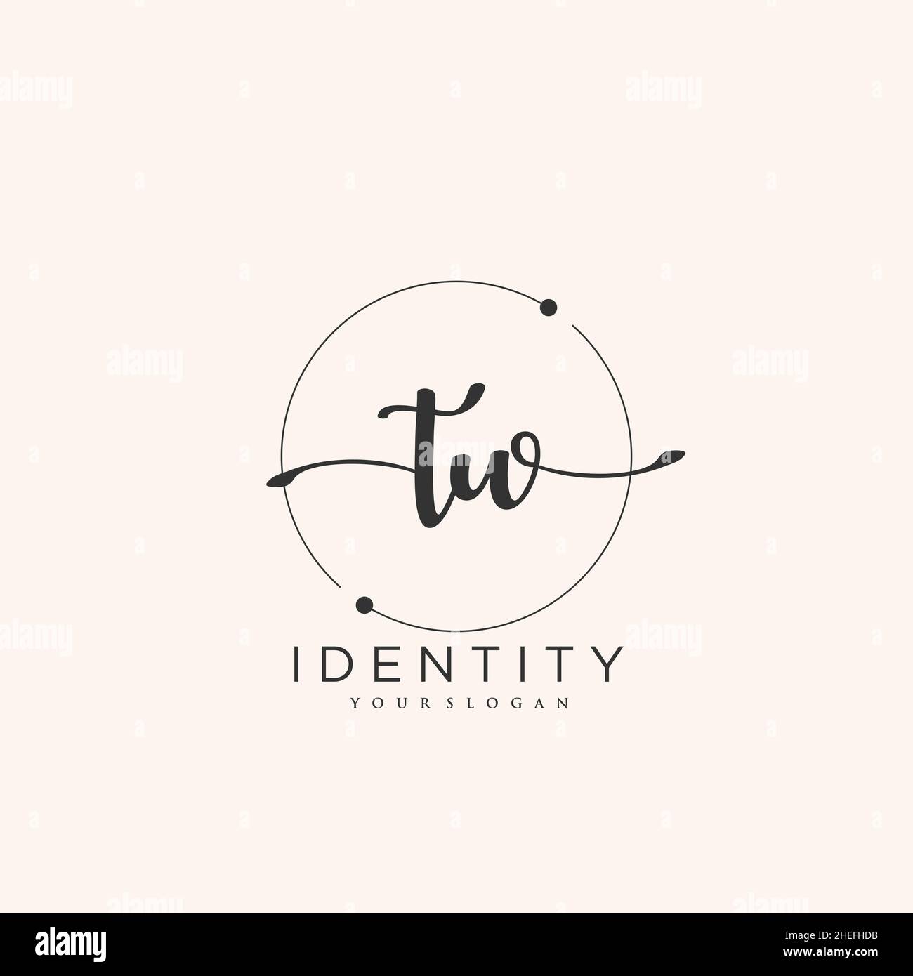 TW Handwriting logo vector art of initial signature, wedding, fashion ...