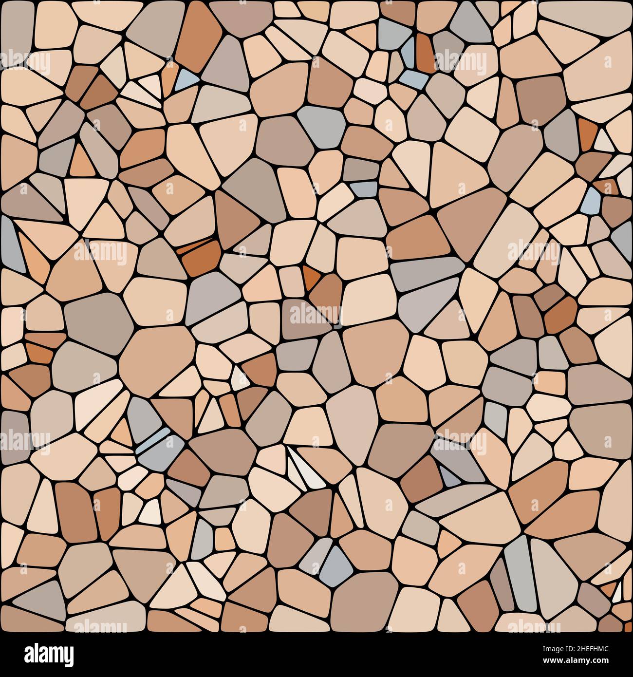 Pebble mosaic organic texture background. Vector stone pattern Stock ...