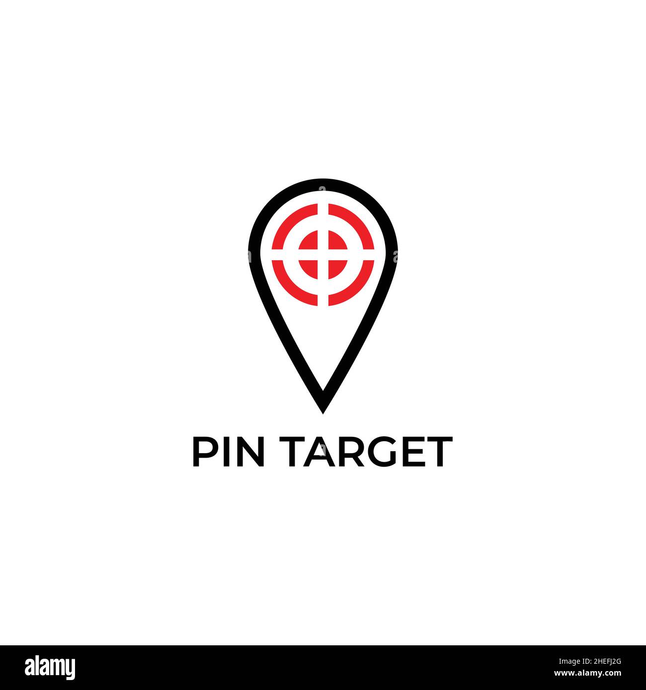 Pin target logo hi-res stock photography and images - Alamy