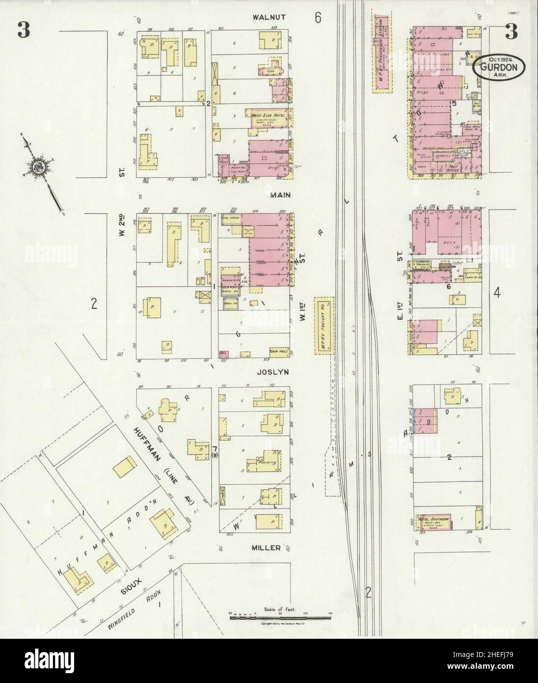 Gurdon arkansas map hi-res stock photography and images - Alamy