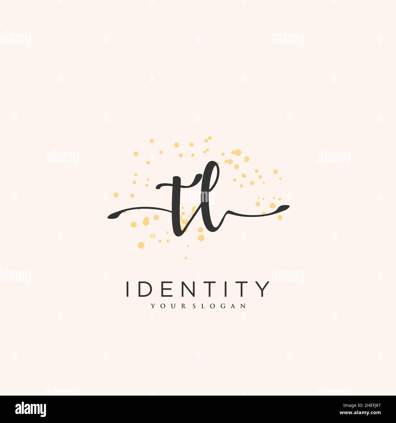 TL Handwriting logo vector art of initial signature, wedding, fashion ...