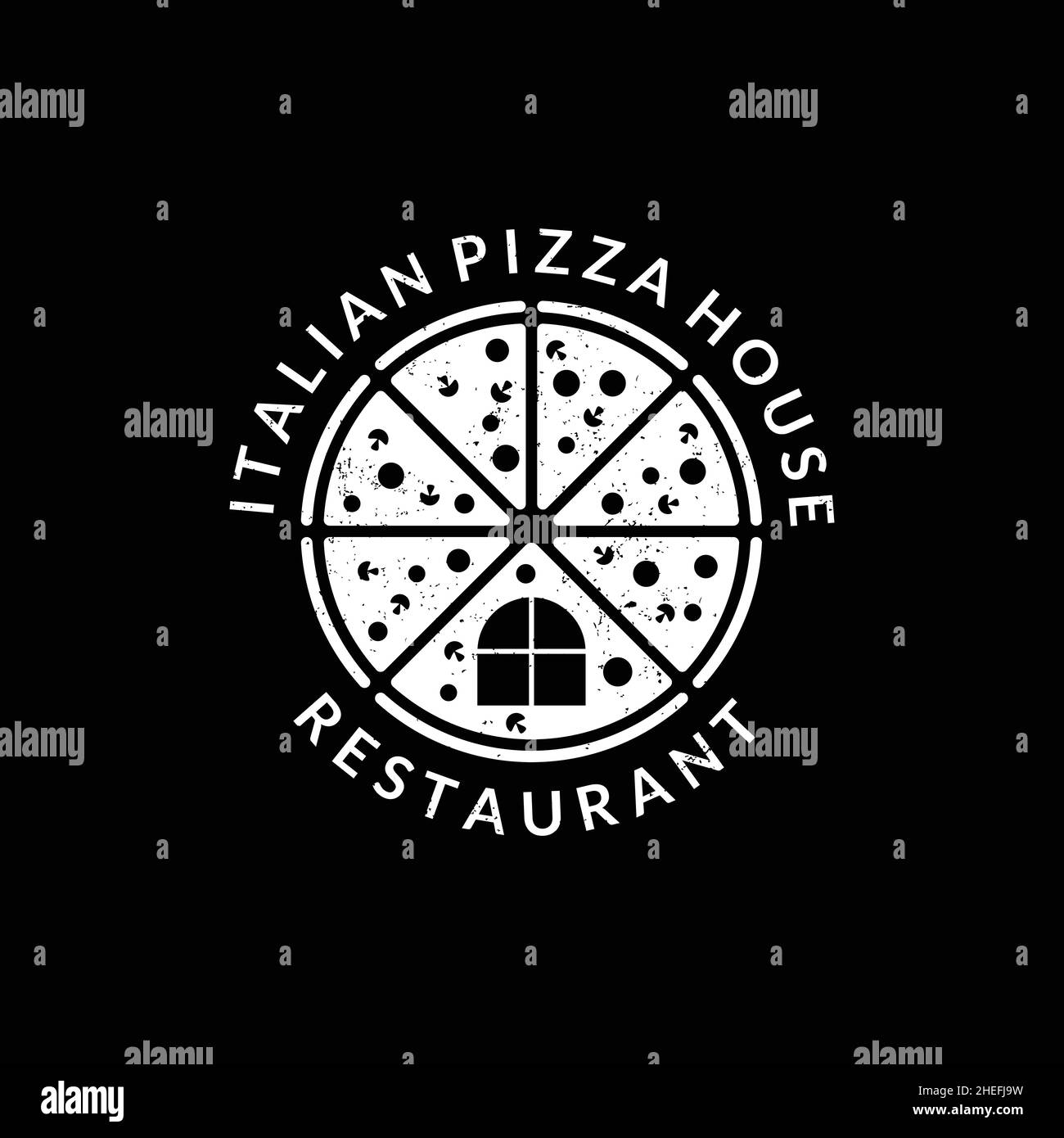 Pizza house logo Stock Vector Images - Alamy