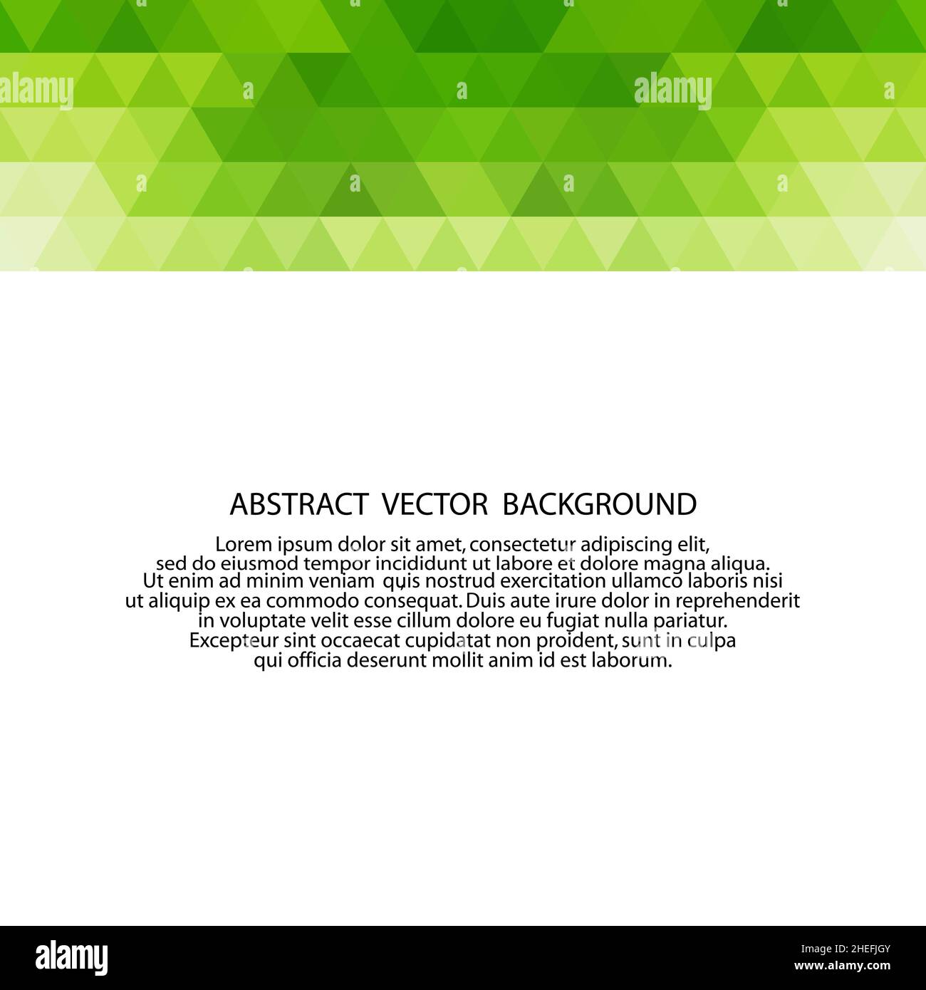 green triangular background for advertising. Abstract template for ...