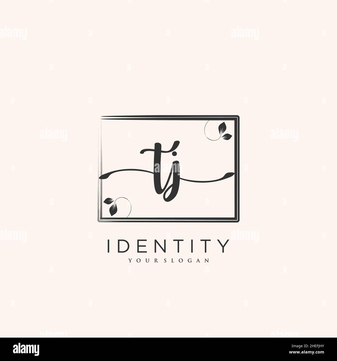 TJ Handwriting logo vector art of initial signature, wedding, fashion ...