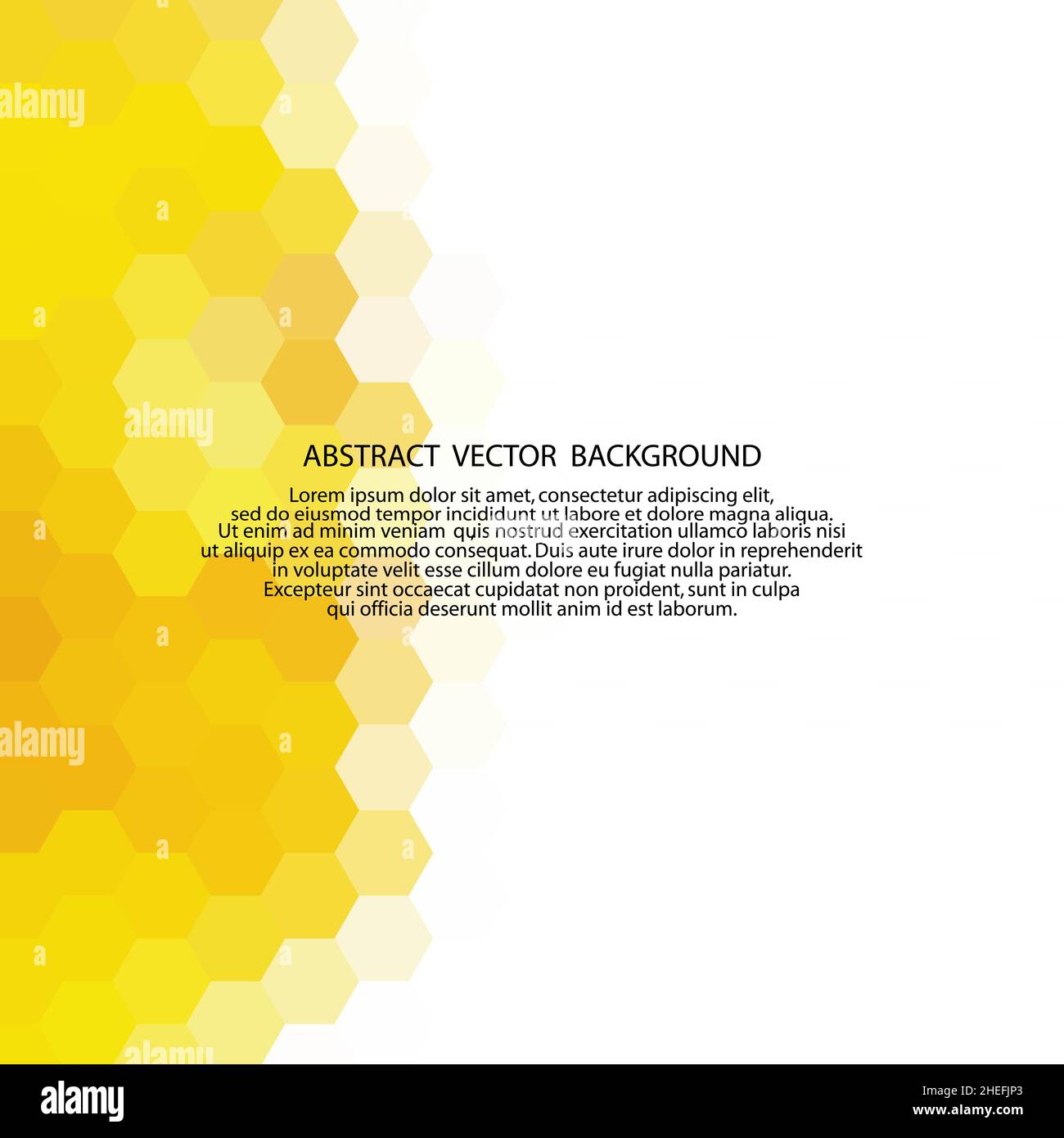 abstract background for presentation. Vector graphics. yellow hexagons ...