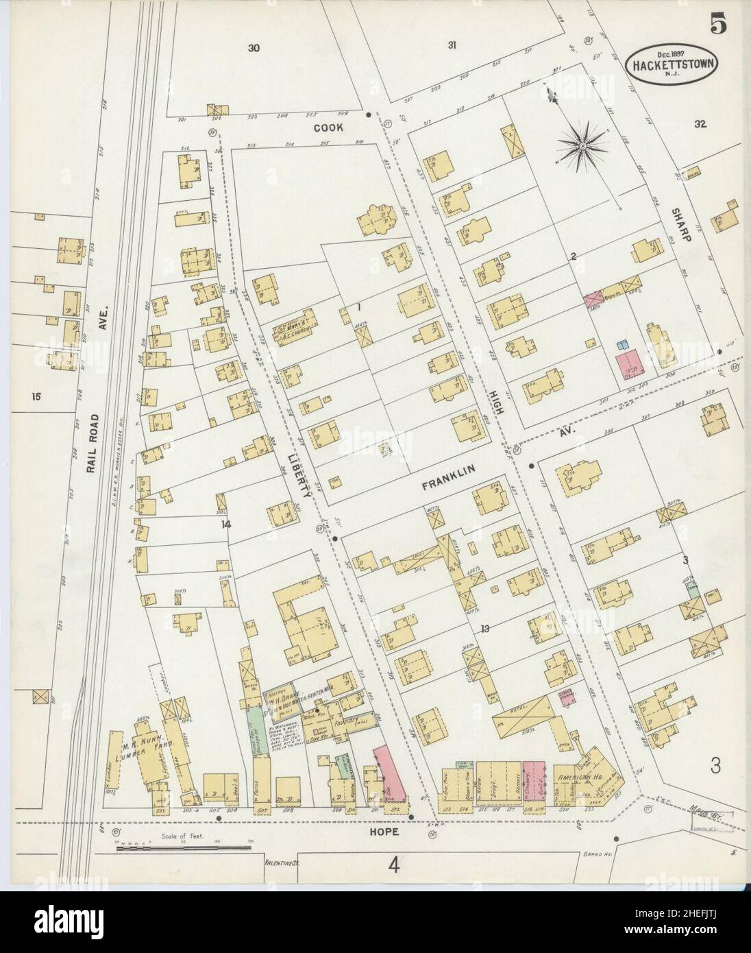 Map of hackettstown hi-res stock photography and images - Alamy